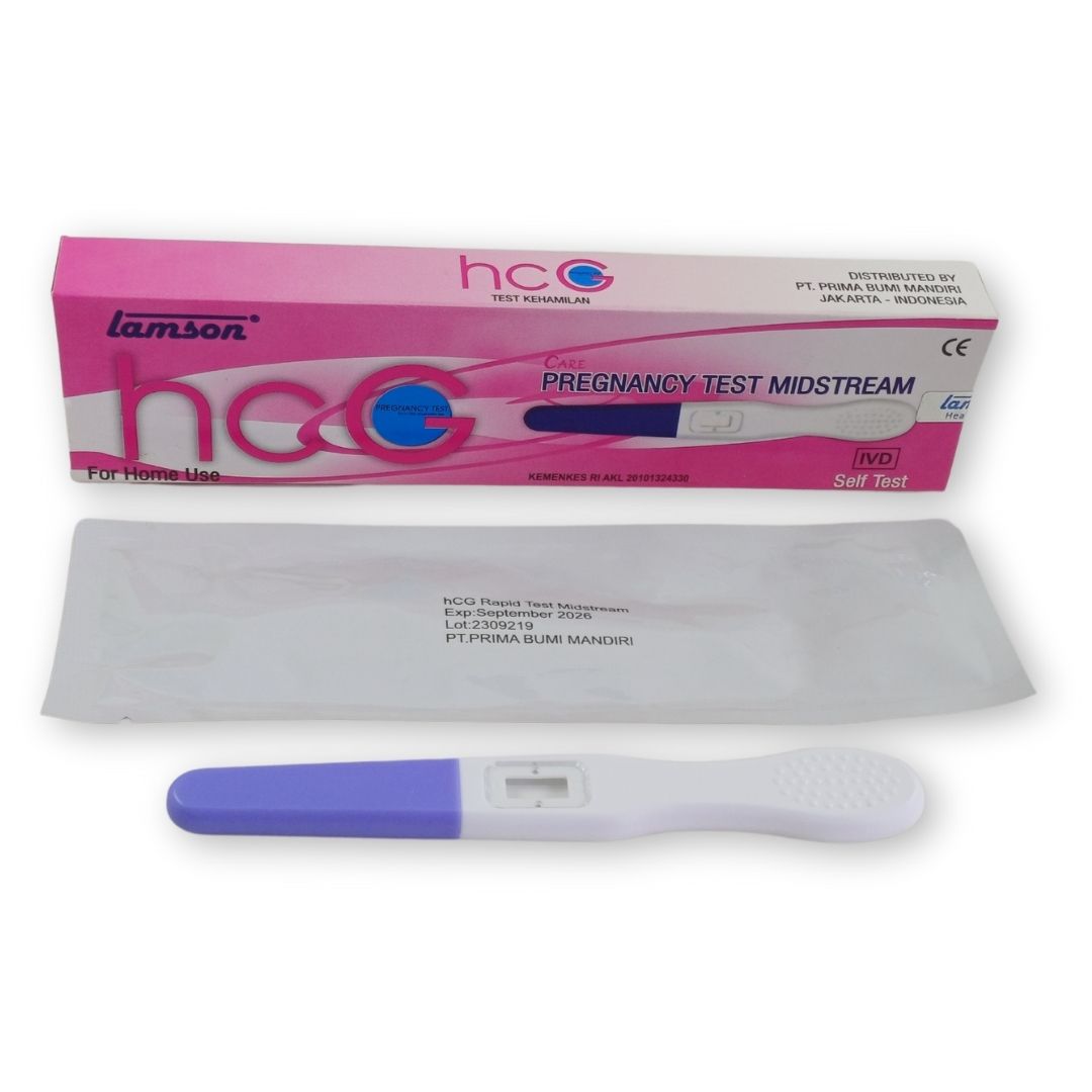 Lamson Care hCG Pregnancy Test Midstream (Test Kehamilan Midstream ...